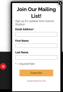 Joining our Mailing List for all things Kanme Studios – Welcome to Kanme Studios/Esports